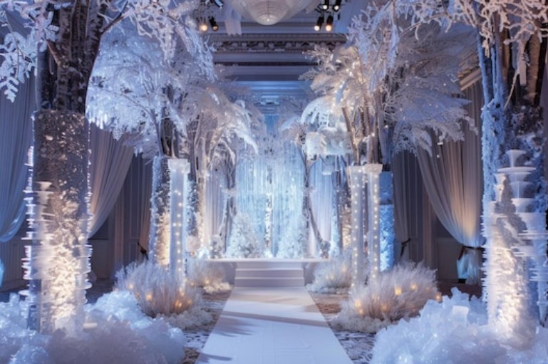 Winter Wonderland: How to Create a Magical White-Themed Wedding Decor